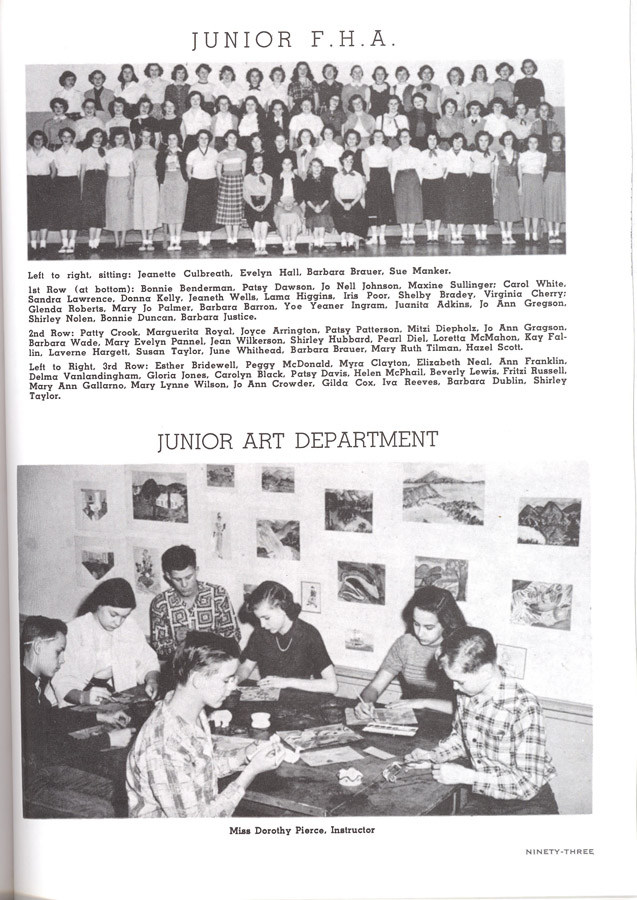 Memphis Humes High School - 1953 yearbook